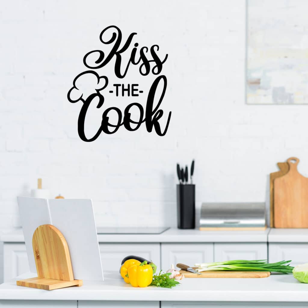 Kiss The Cook – Decal – StickerTitans.com